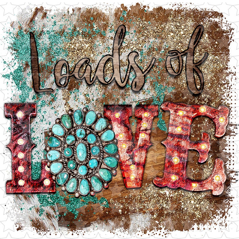 Sublimation & Htv Transfers Loads of Love - Etsy