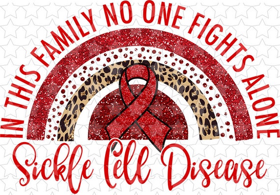 Sublimation & htv transfers Sickle Cell Disease Rainbow | Etsy