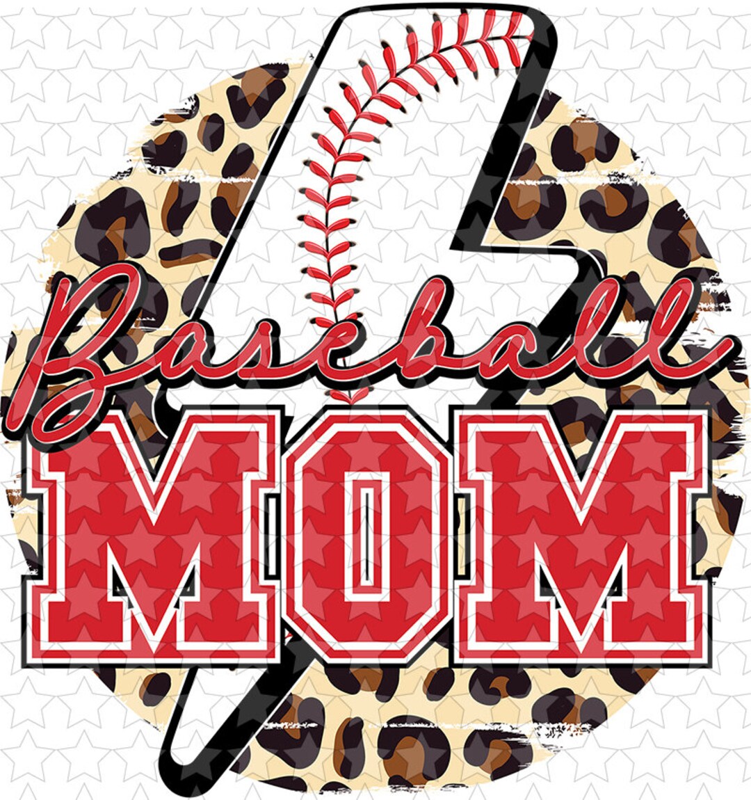 Sublimation & Htv Transfers Baseball Mom Lightening Bolt - Etsy