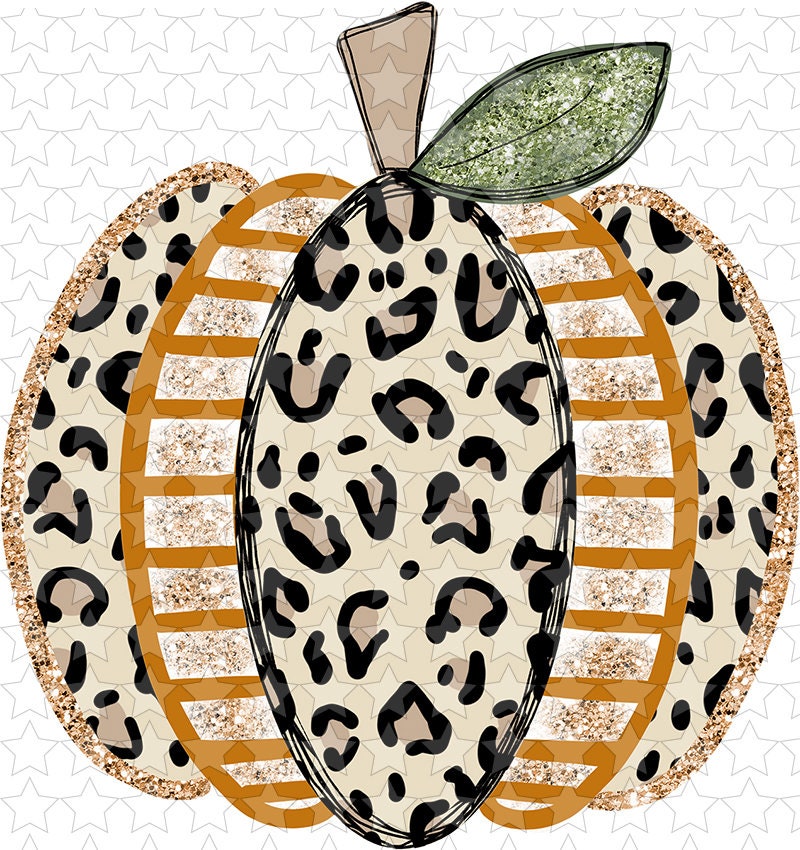Sublimation & Htv Transfers Funky Leopard Pumpkin - Etsy