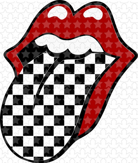 Sublimation & Htv Transfers Checkered Lips - Etsy
