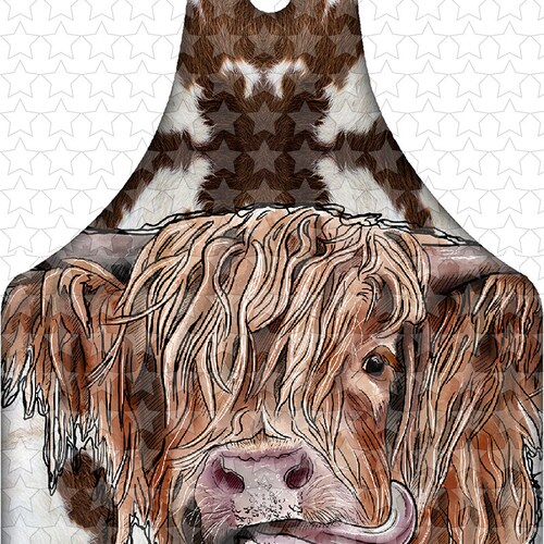 Sublimation & Htv Transfers Highland Christmas Cow - Etsy