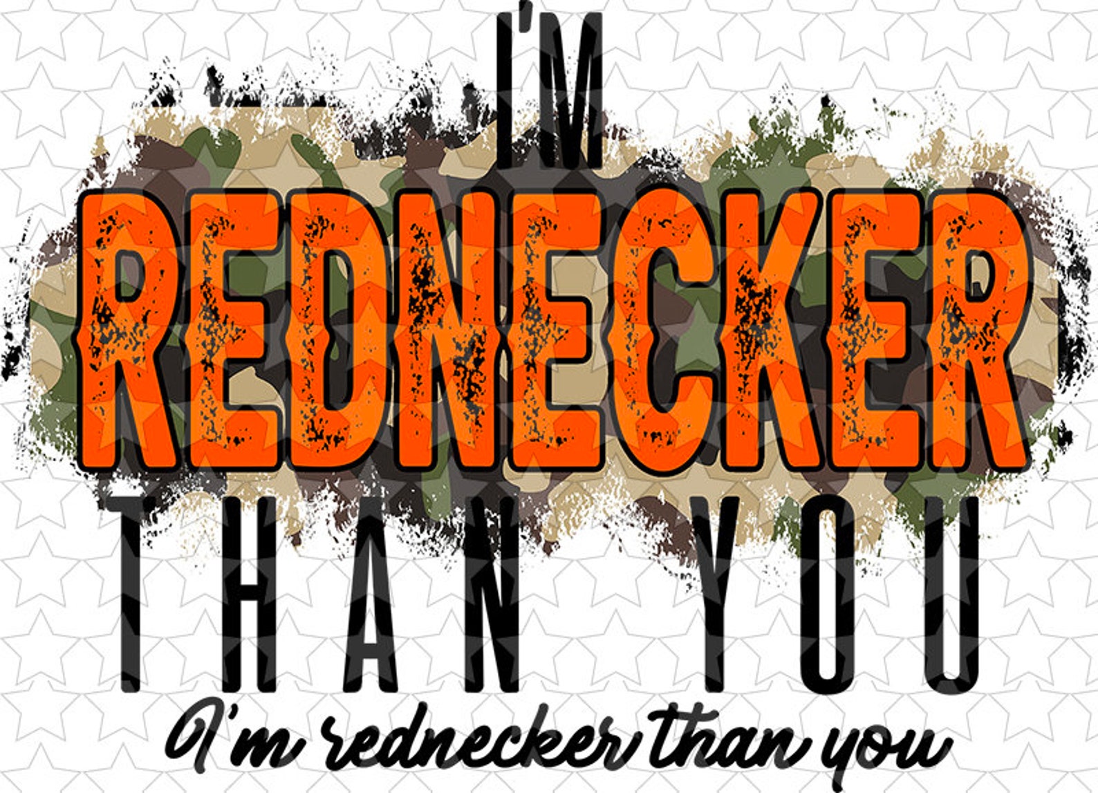Sublimation & Htv Transfers I'm Rednecker Than You - Etsy