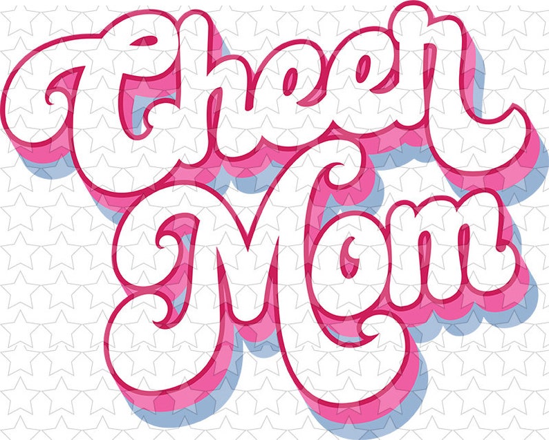 Sublimation & Htv Transfers Cheer Mom Retro | Etsy