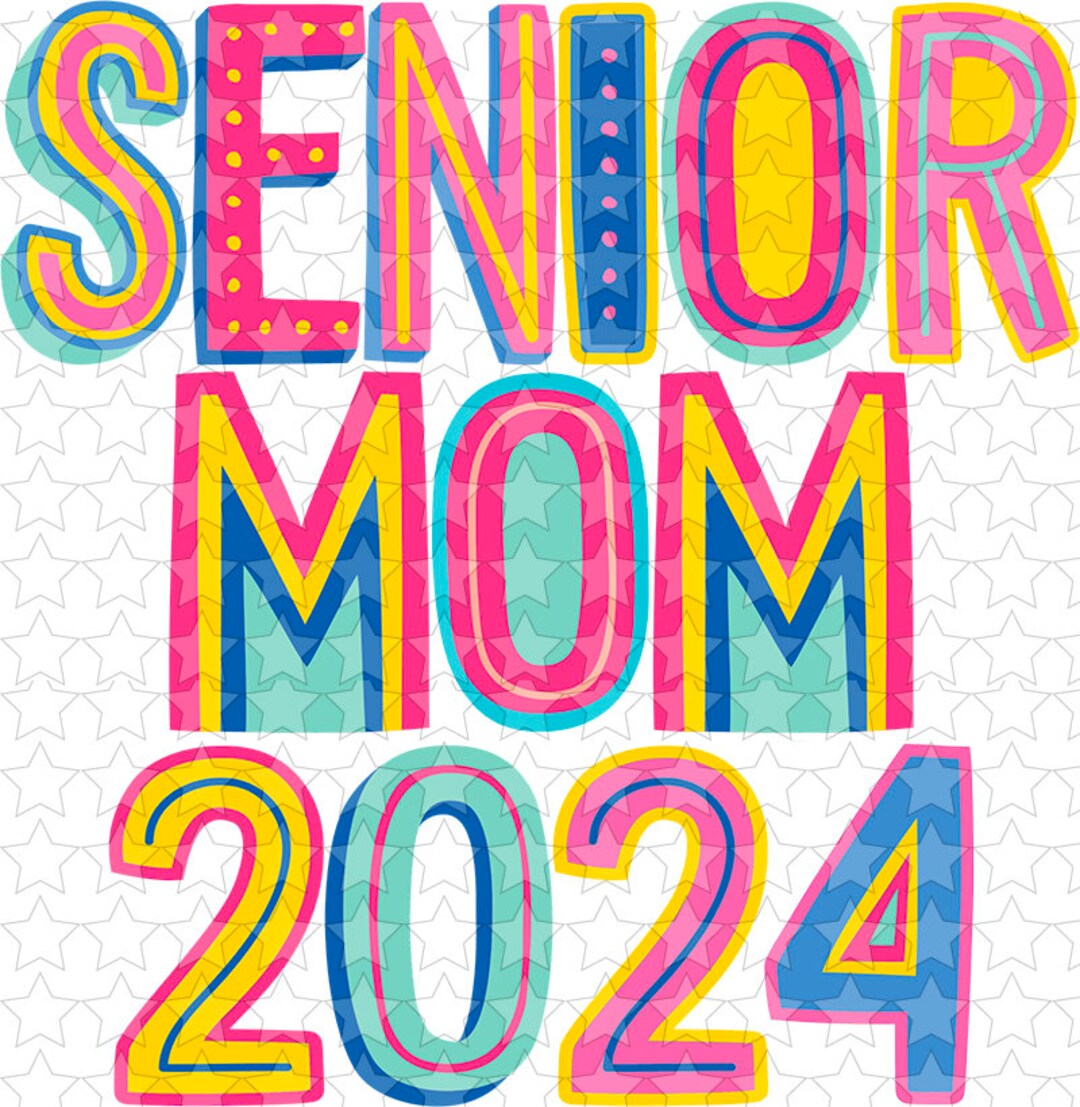Sublimation & Htv Transfers Senior Mom 2024 - Etsy