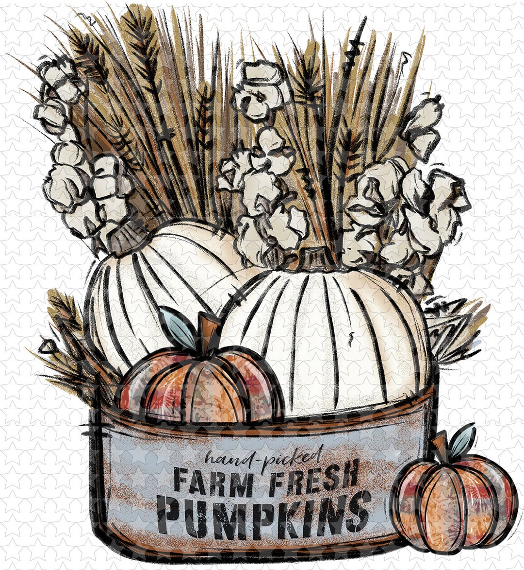 Sublimation & Htv Transfers Farm Fresh Pumpkins - Etsy