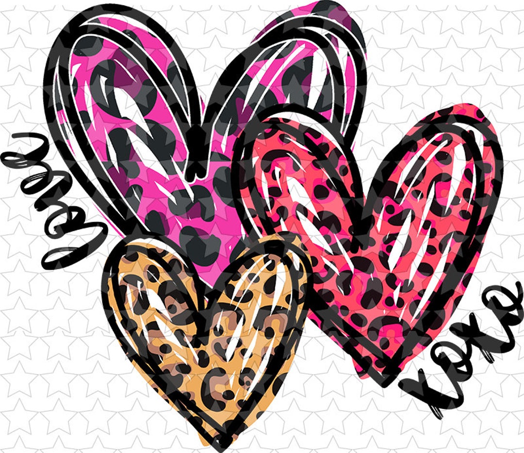 Sublimation & Htv Transfers Valentines Hearts Xoxo - Etsy