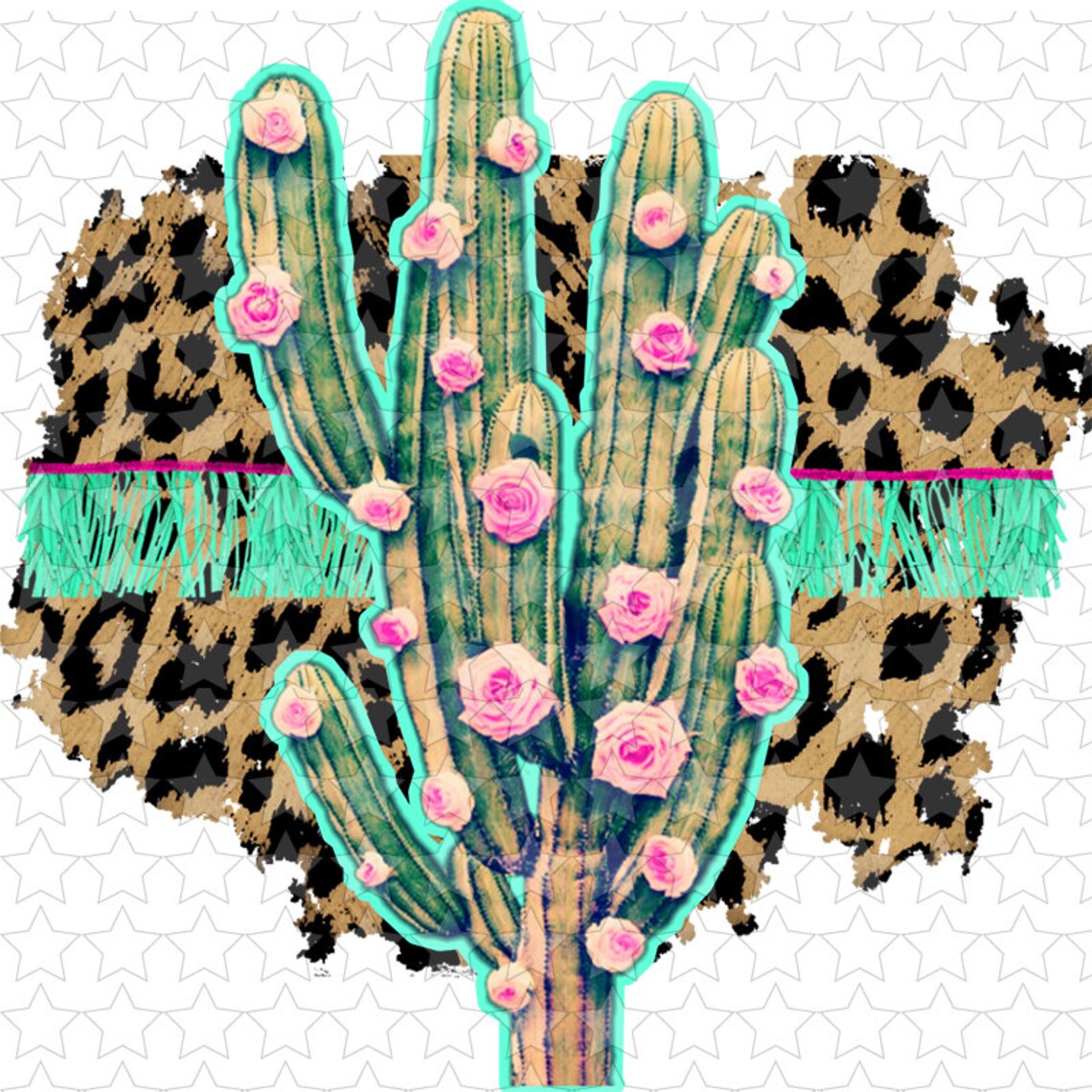 Sublimation & Htv Transfers Fringe Cactus - Etsy