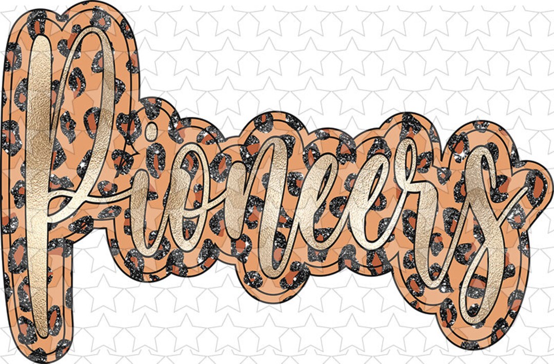 1130865 Pioneers Script Leopard Glitter Foil - Etsy