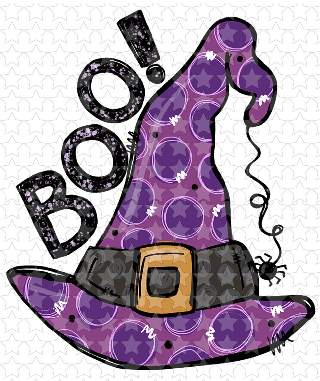 Sublimation & Htv Transfers Boo Purple Witches Hat - Etsy