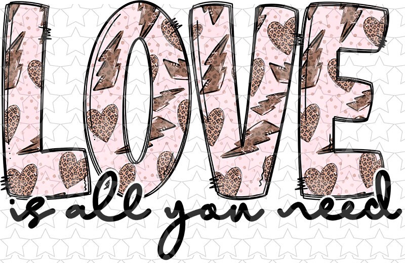 Sublimation & Htv Transfers Love is All You Need - Etsy