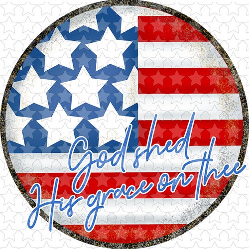 America the Beautiful Lyrics SVG God Shed His Grace on Thee - Etsy