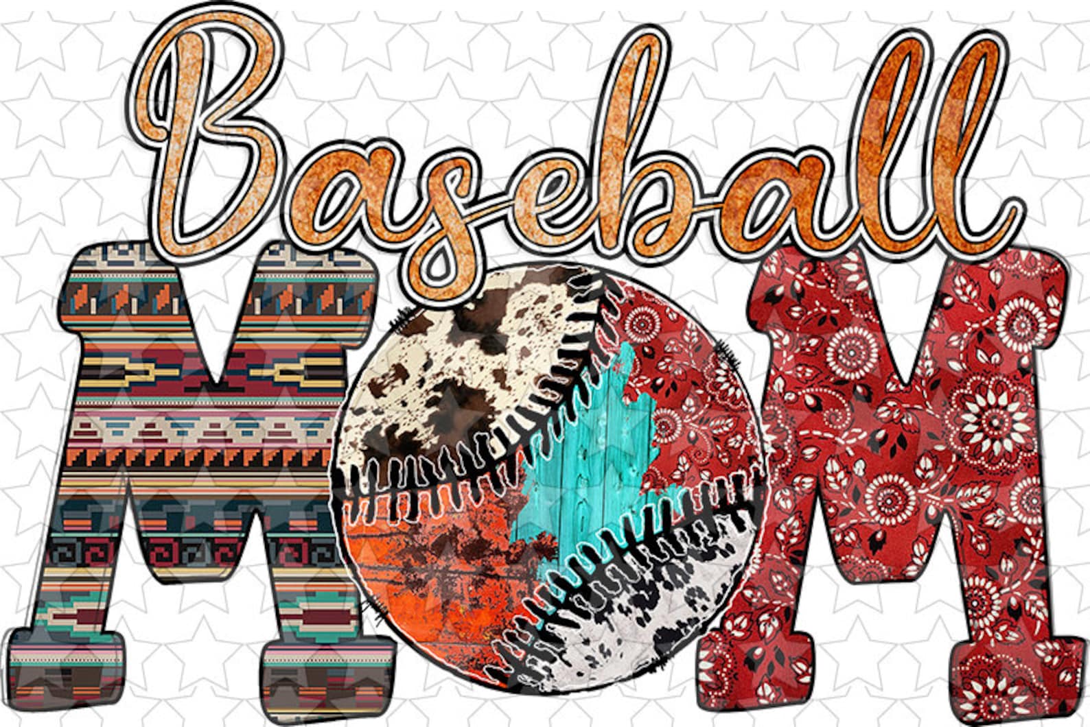 Sublimation & Htv Transfers Baseball Mom - Etsy