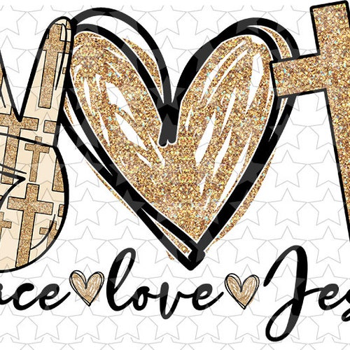 Sublimation & Htv Transfers Peace Love Police - Etsy