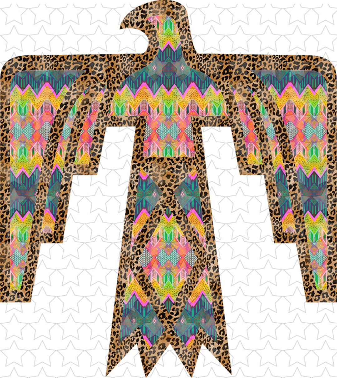 11739 Aztec and Leopard Thunderbird - Etsy
