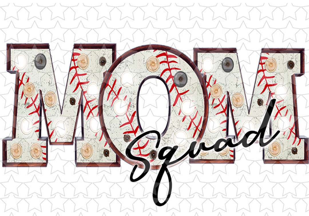 Sublimation & Htv Transfers Baseball Mom Squad - Etsy