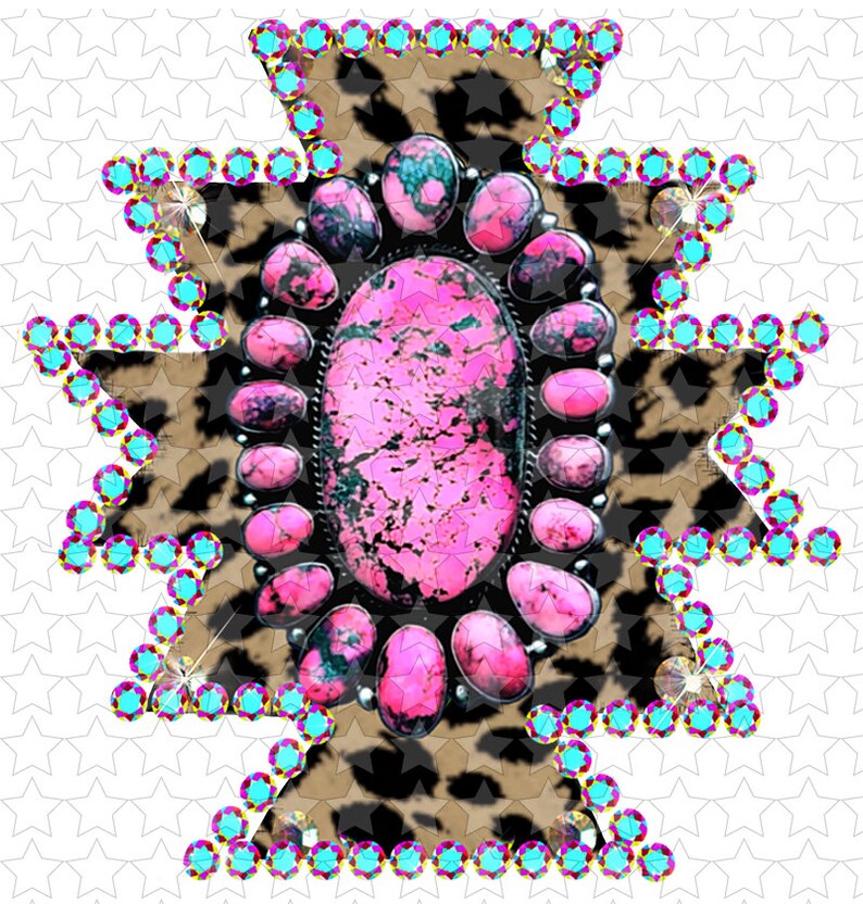 Sublimation & Htv Transfers Hot Pink Leopard Aztec | Etsy