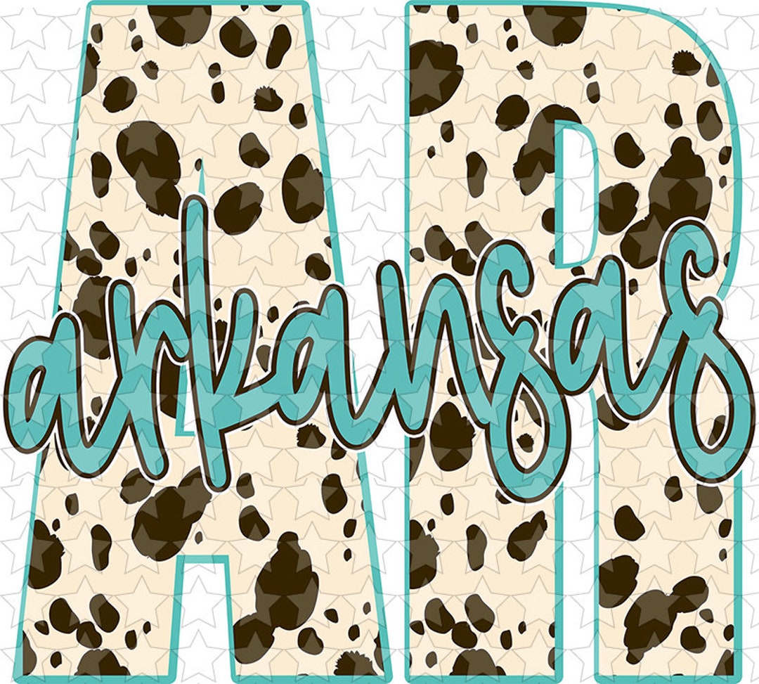 Sublimation & Htv Transfers Arkansas Cow Print - Etsy