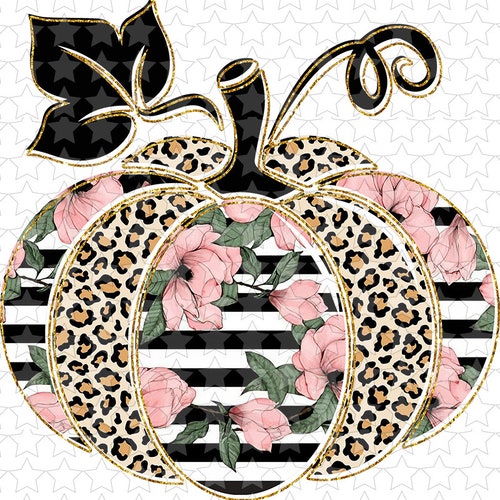 Sublimation & Htv Transfers Cheetah Pumpkin - Etsy