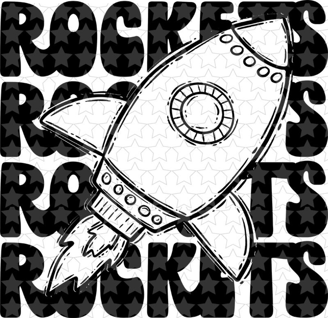 Sublimation & Htv Transfers Stacked Mascots Rockets - Etsy