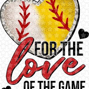 Sublimation & Htv Transfers for the Love of the Game Baseball - Etsy
