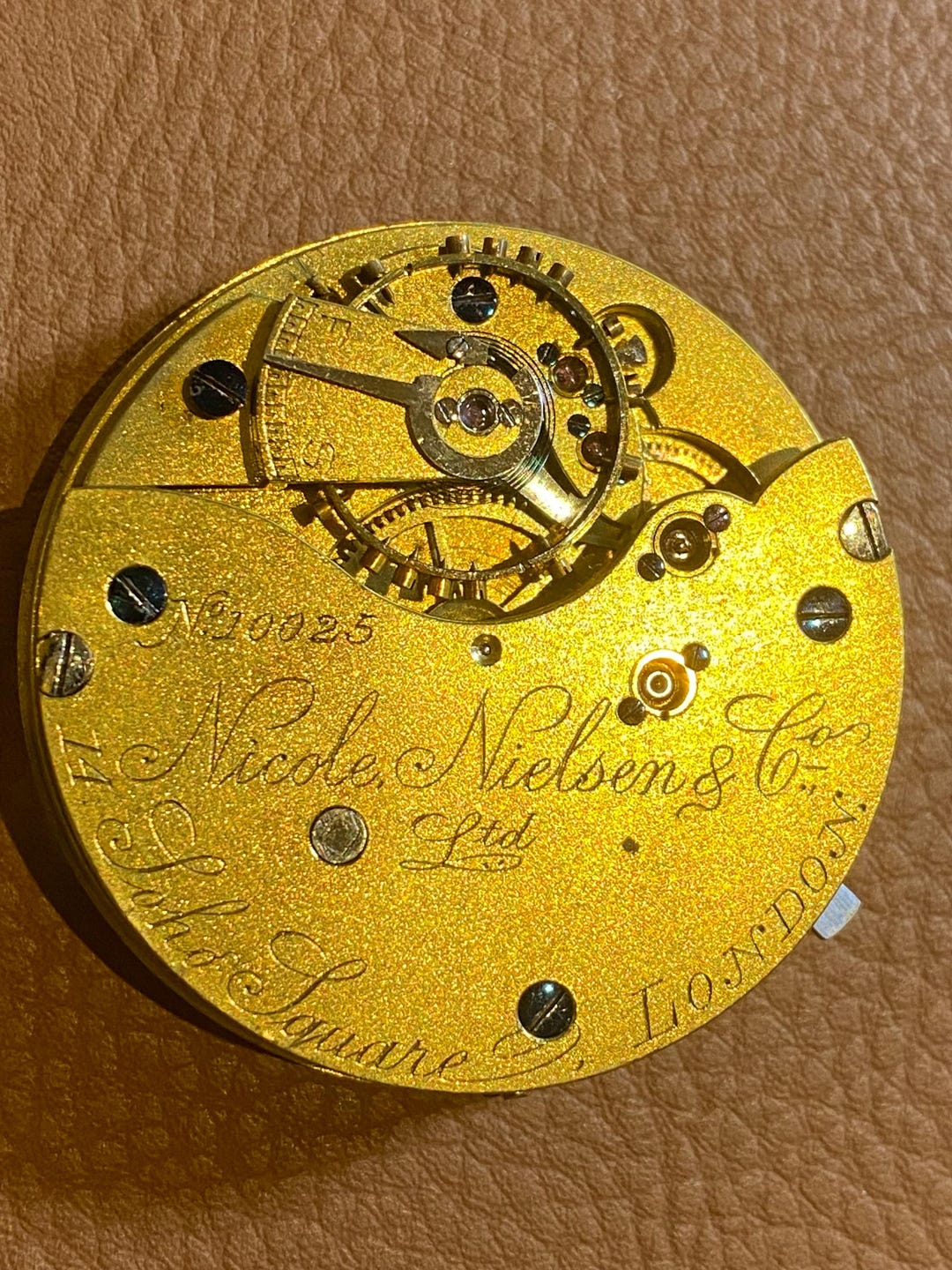 Nicole Nielsen & Co Pocket Watch Lever Movement, Retailed by Flavelle ...