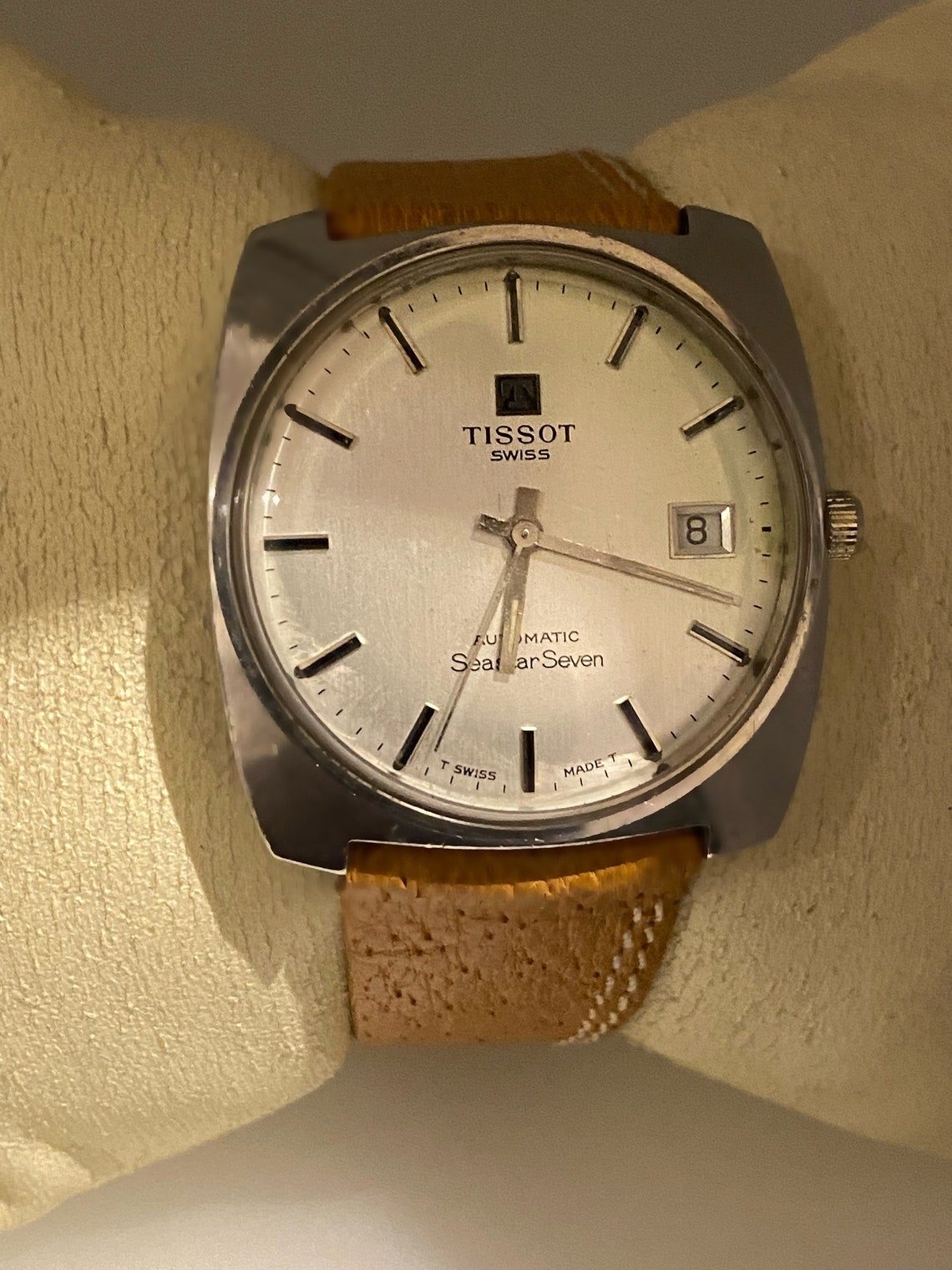 Tissot Seastar Seven Vintage Watch, S/steel Tissot C1960's Cushion Case ...