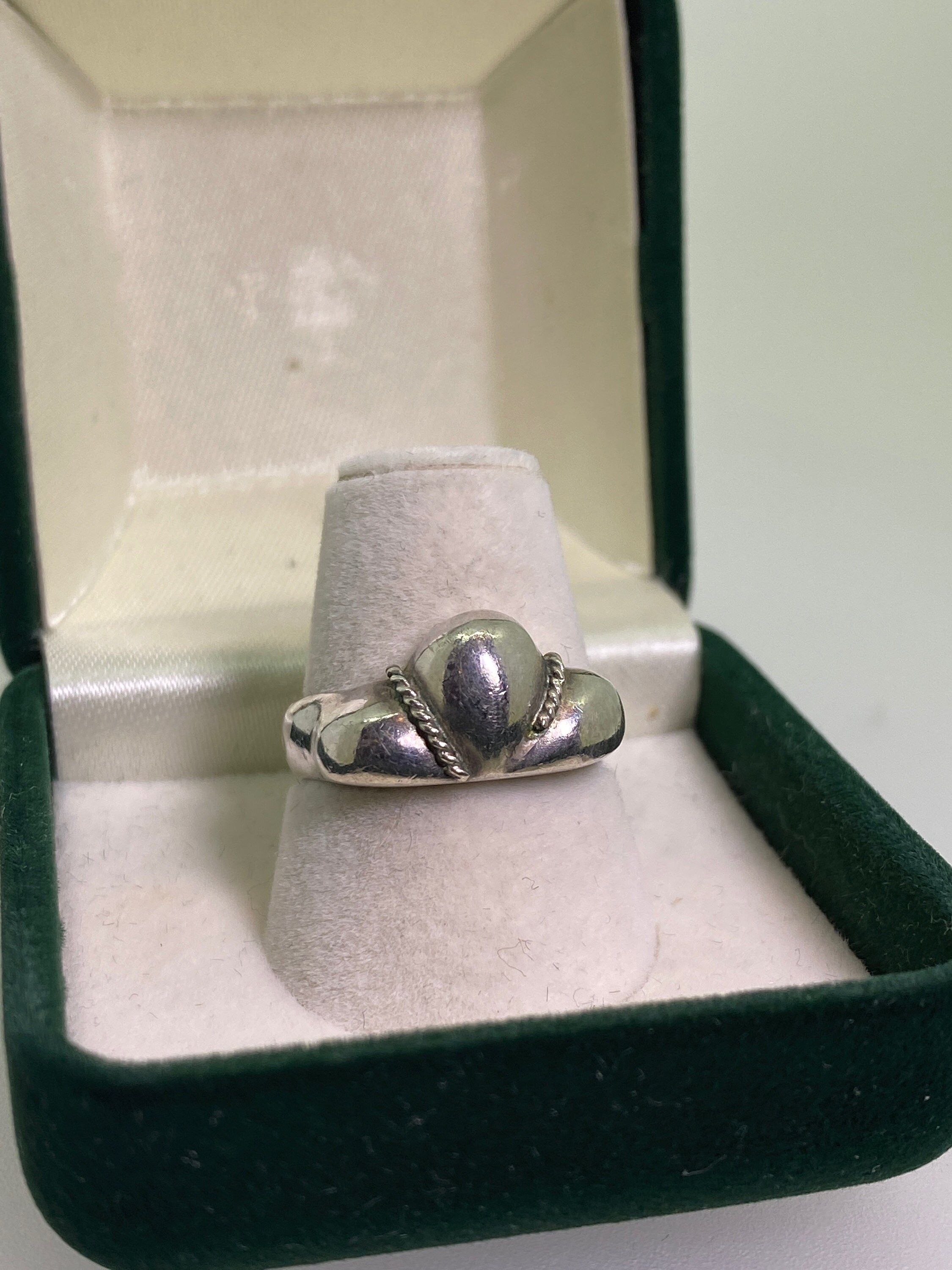 925 Sterling Silver Tiara Shaped Vintage Ring - Etsy UK