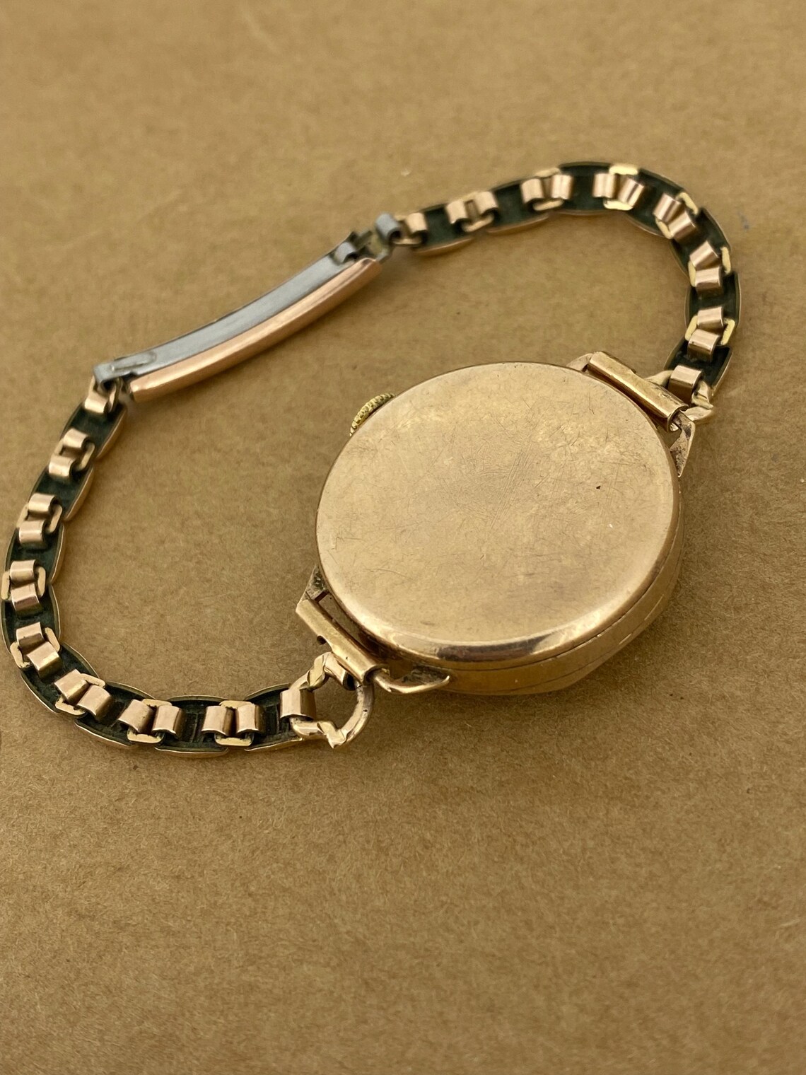 An Art-deco C1920's 9K Rose Gold Octagonal 26mm Case Belona Ladies ...