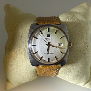 Tissot Seastar Seven Vintage Watch, S/steel Tissot C1960's Cushion Case ...