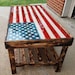 American Flag Coffee Table - Etsy
