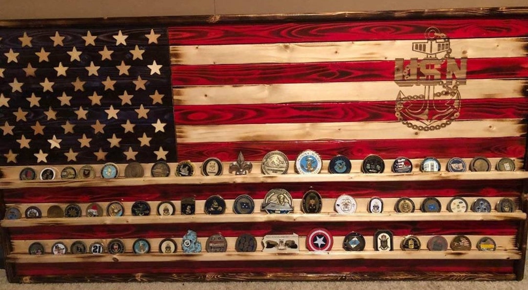 Challenge Coin Wall Flag - Etsy