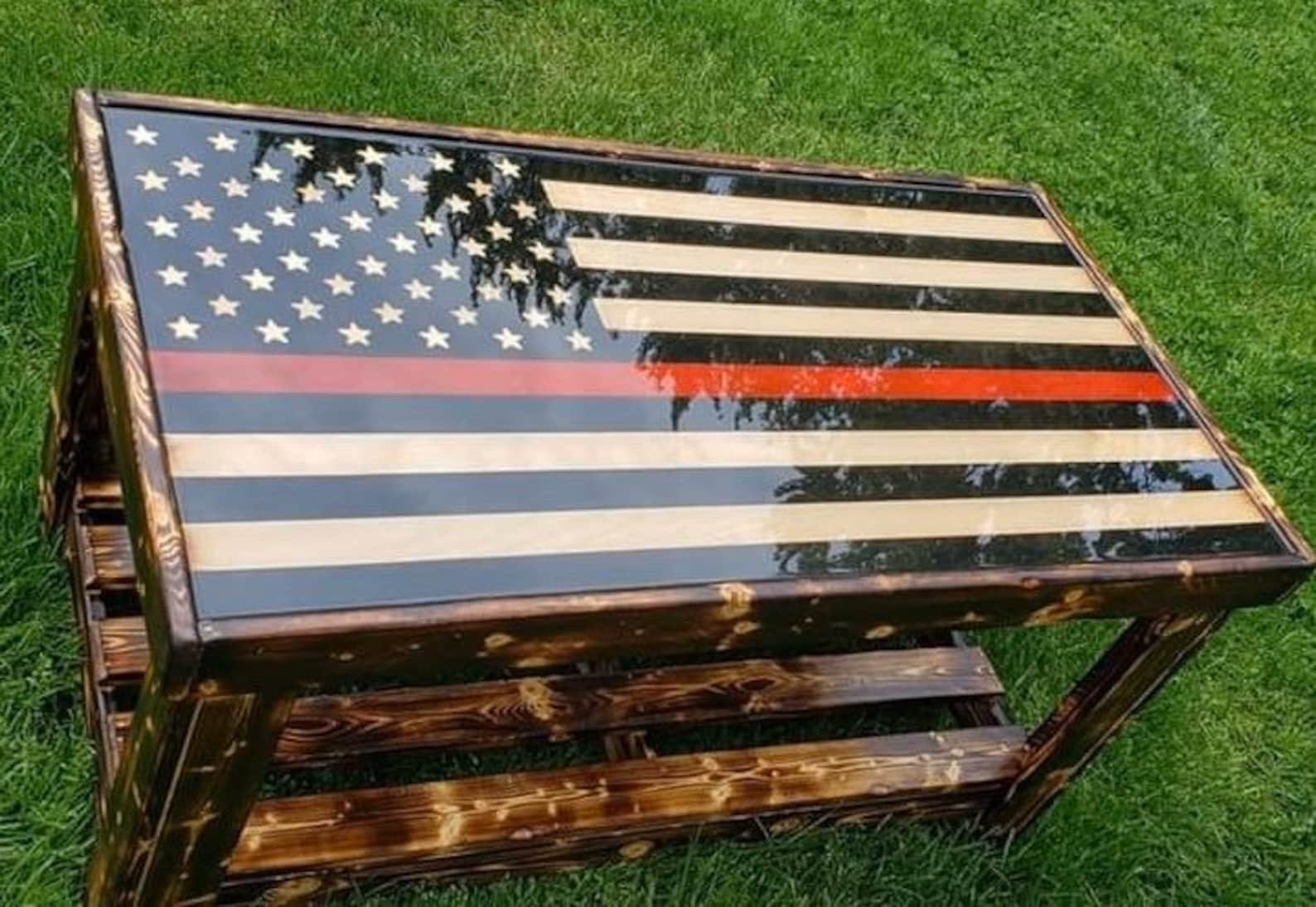 American flag coffee table | Etsy
