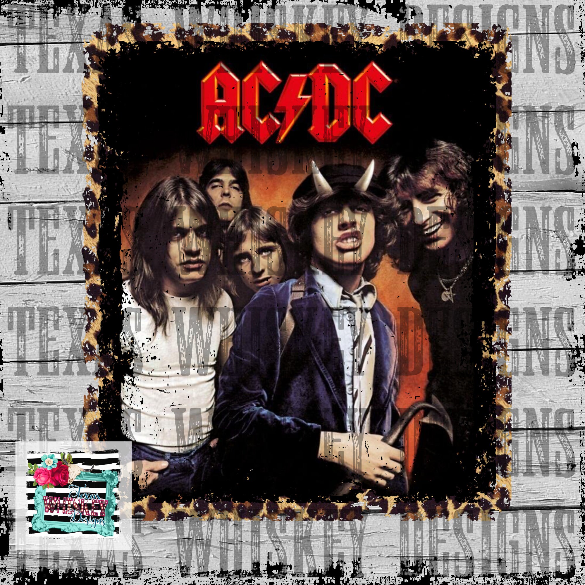 Papercraft Paper, Party & Kids Classic Rock Design ACDC Sublimation ...