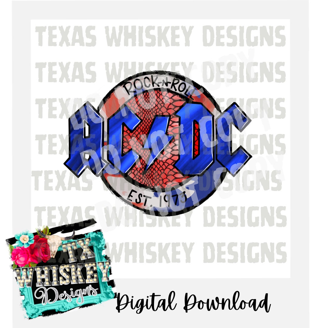 ACDC, Classic Rock Design, Sublimation, Classic Rock Transfer, ACDC ...