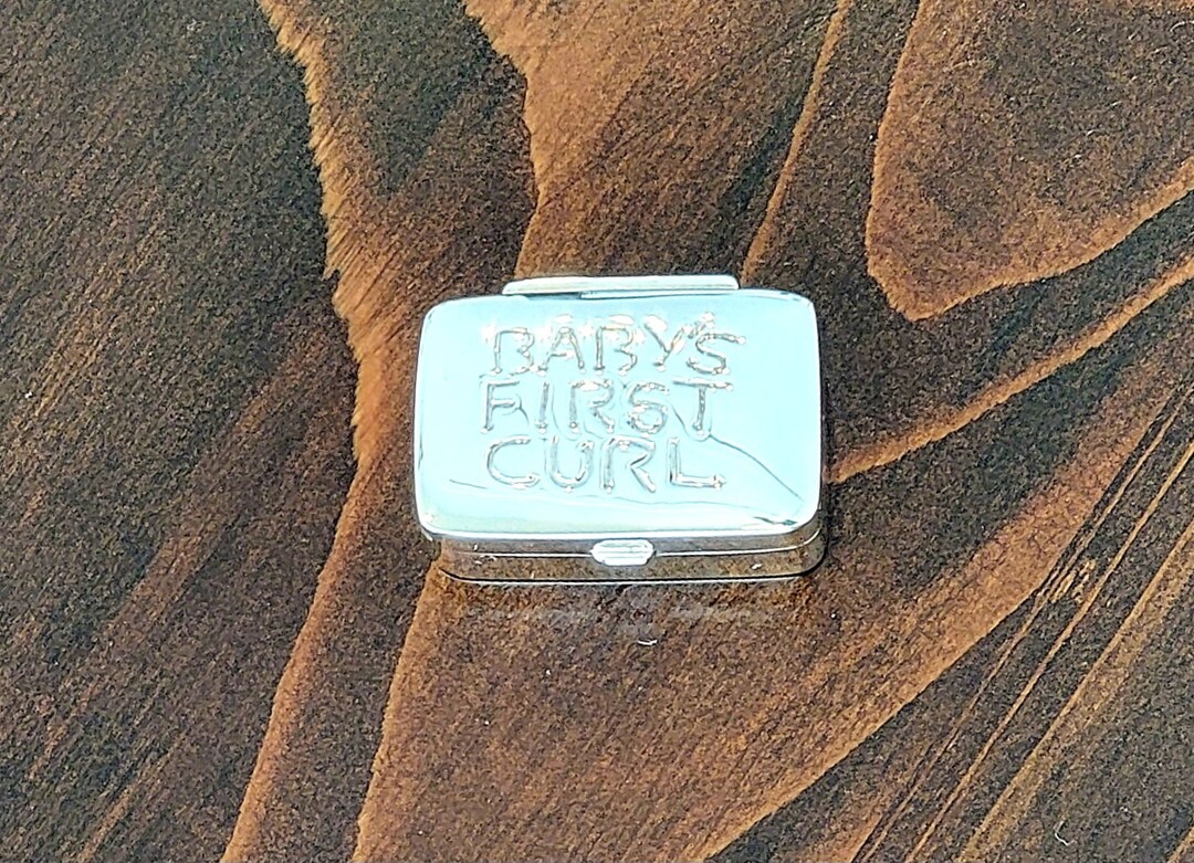 Sterling Silver Baby's First Curl Box - Etsy