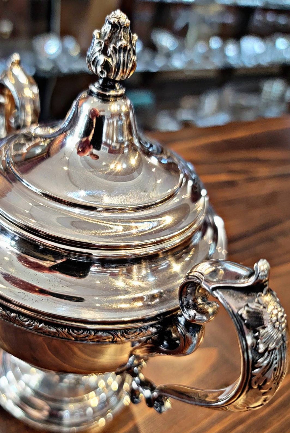 Chased Romantique by Alvin Sterling Silver Covered Sugar Bowl - Etsy