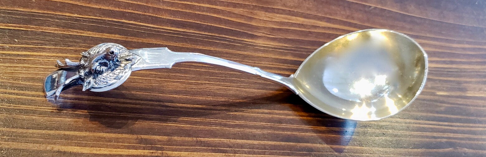 Saxon Stag by Gorham Solid Silver Gravy Ladle