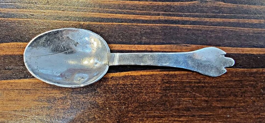 English Sterling Silver Trefid Baby Spoon Circa 1739 - Etsy