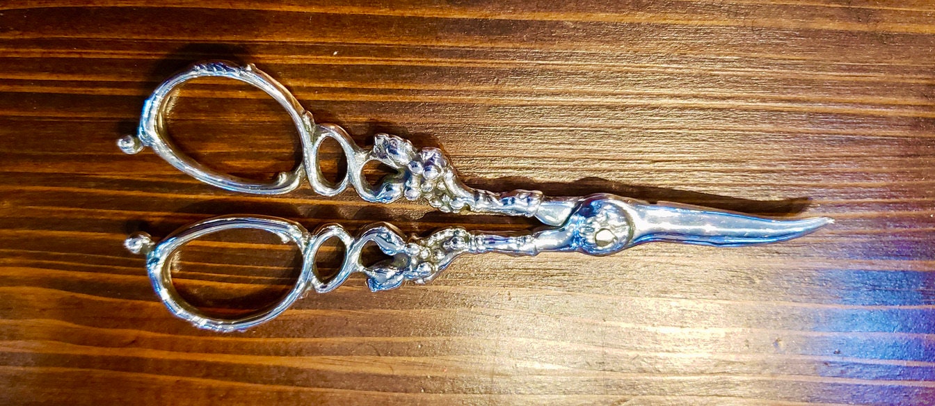 Sterling Grape Scissors/shears - Etsy