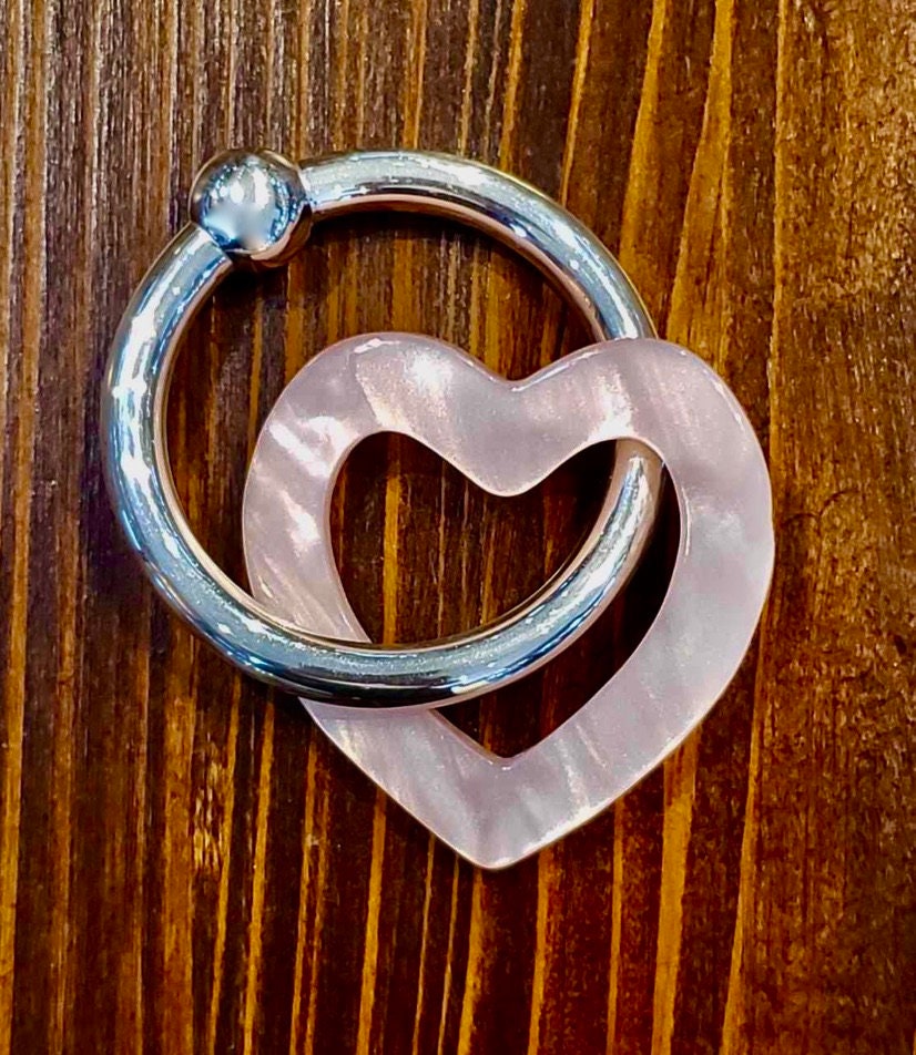Sterling Pink Baby Teething Ring Rattle