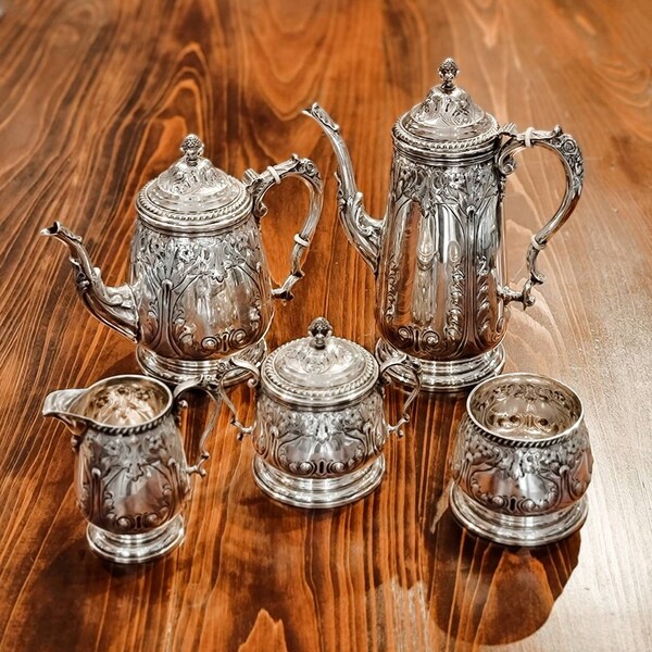 Silver Tea Set - Etsy