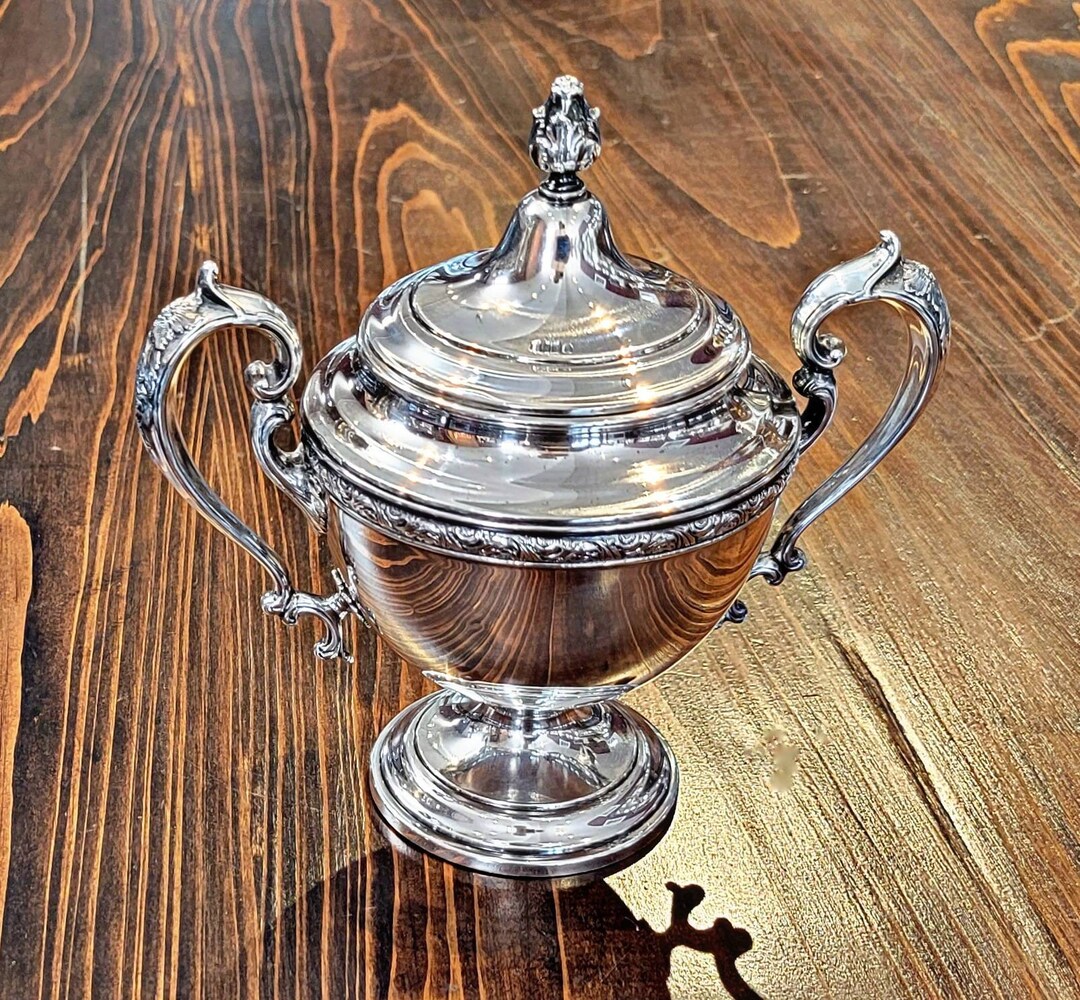 Chased Romantique by Alvin Sterling Silver Covered Sugar Bowl - Etsy