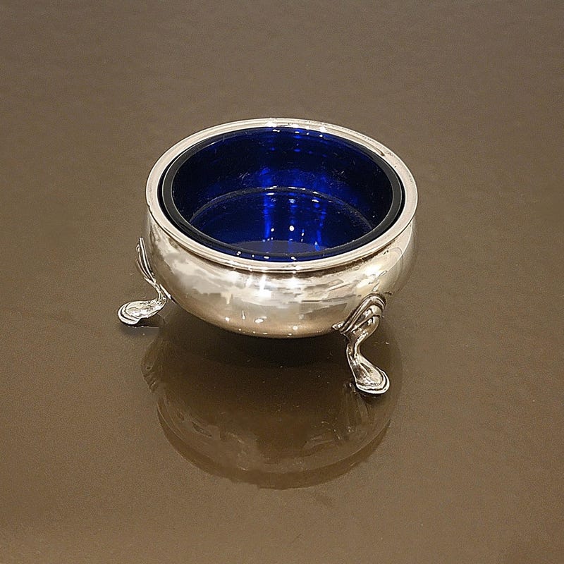 Antique Salt Dish Silver - Etsy