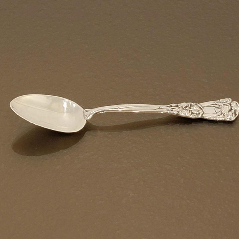 Silver Iris Flatware - Etsy