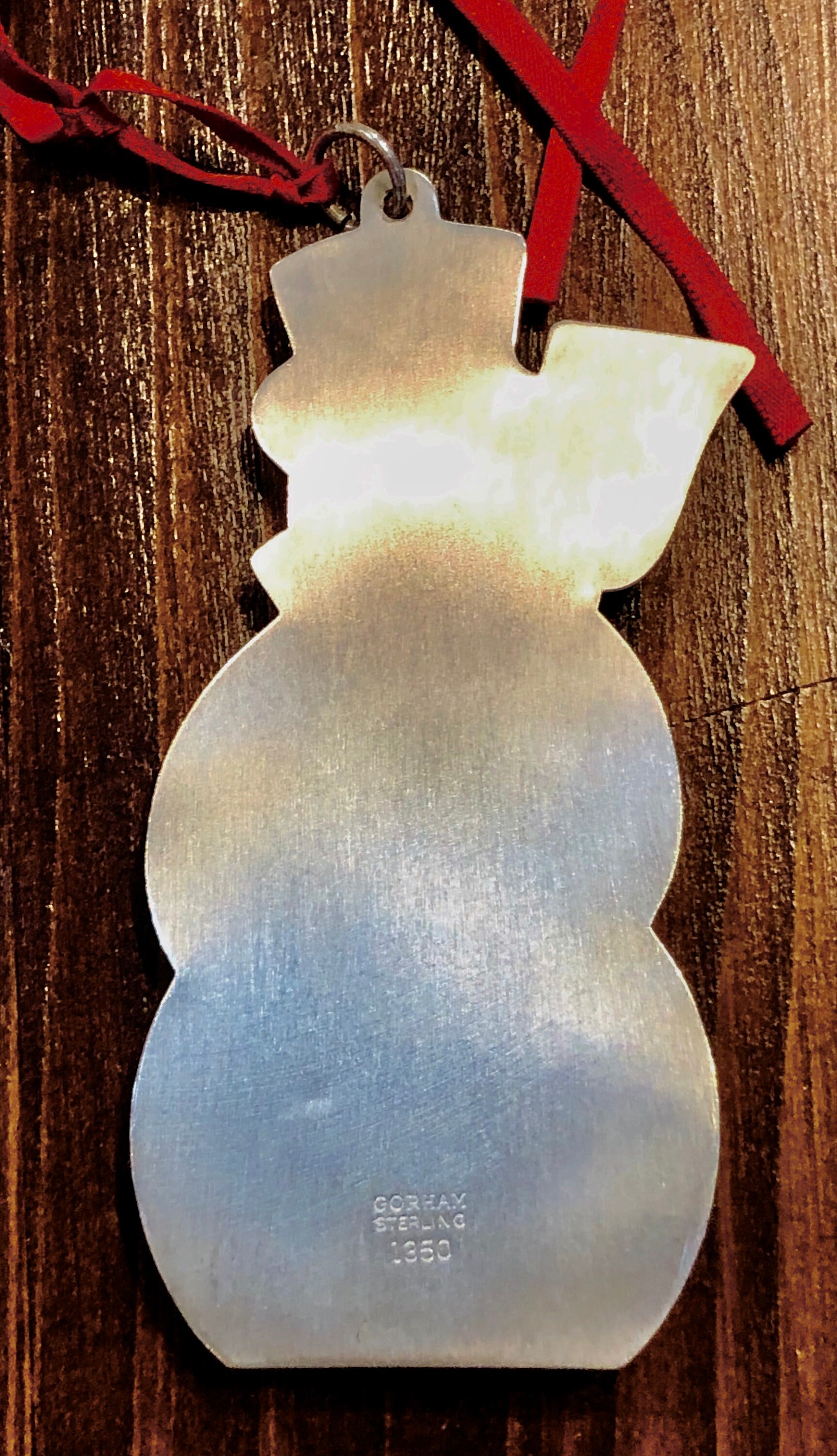 Gorham Sterling Christmas Snowman Ornament