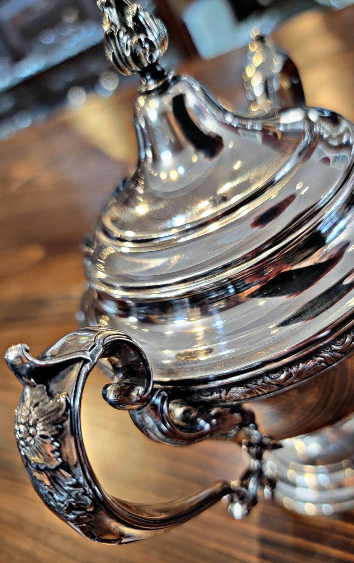 Chased Romantique by Alvin Sterling Silver Covered Sugar Bowl - Etsy