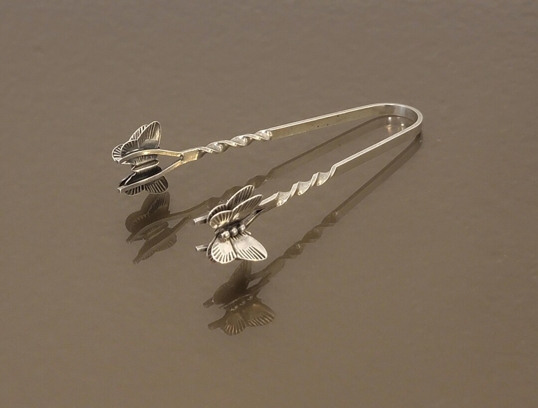 Sterling Silver Butterfly Sugar Tongs - Etsy