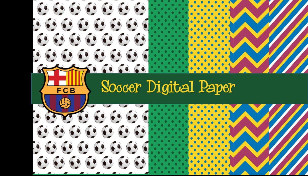 Soccer Digital Paper - Etsy