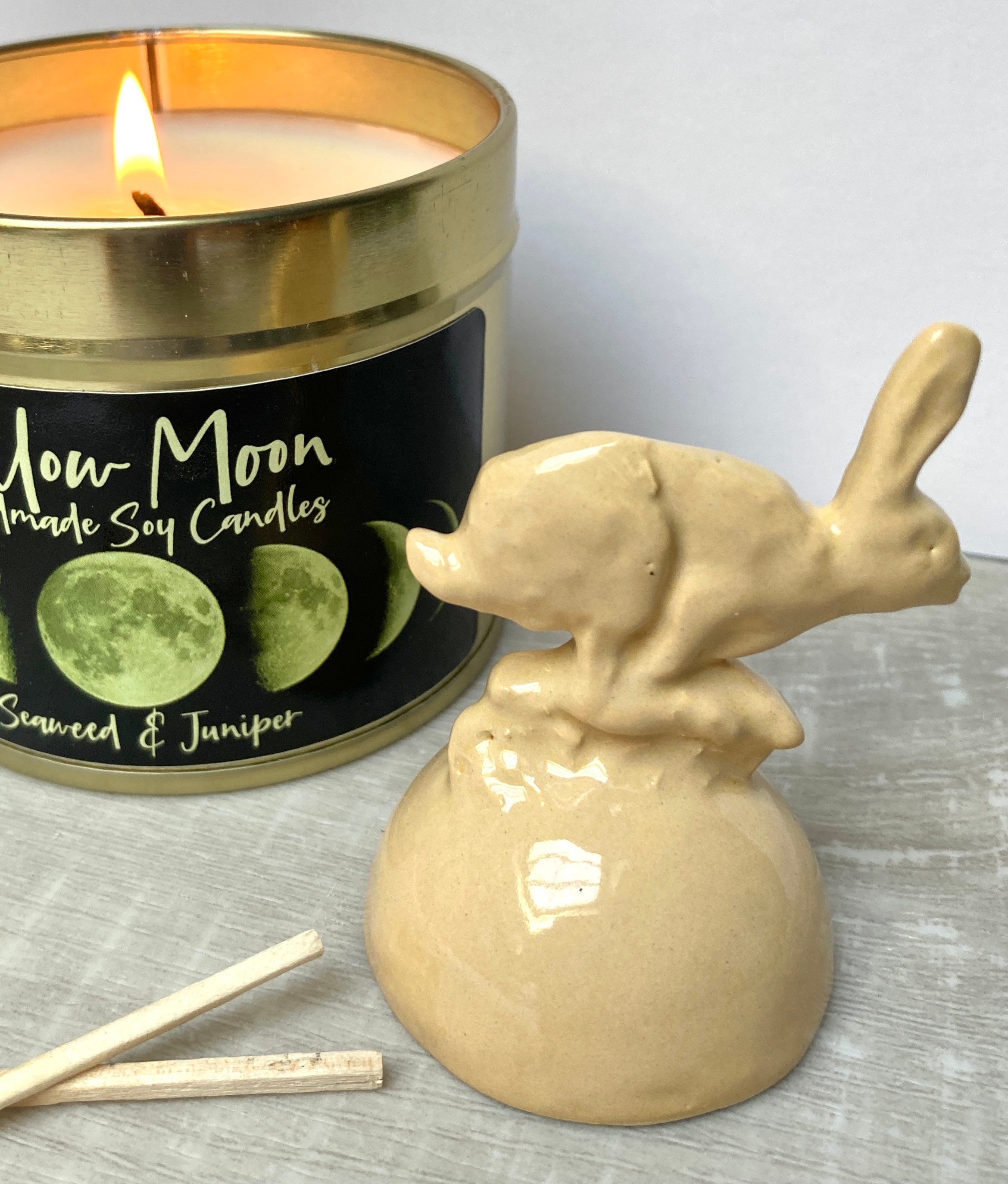 Ceramic Hare Candle Snuffer | Etsy UK